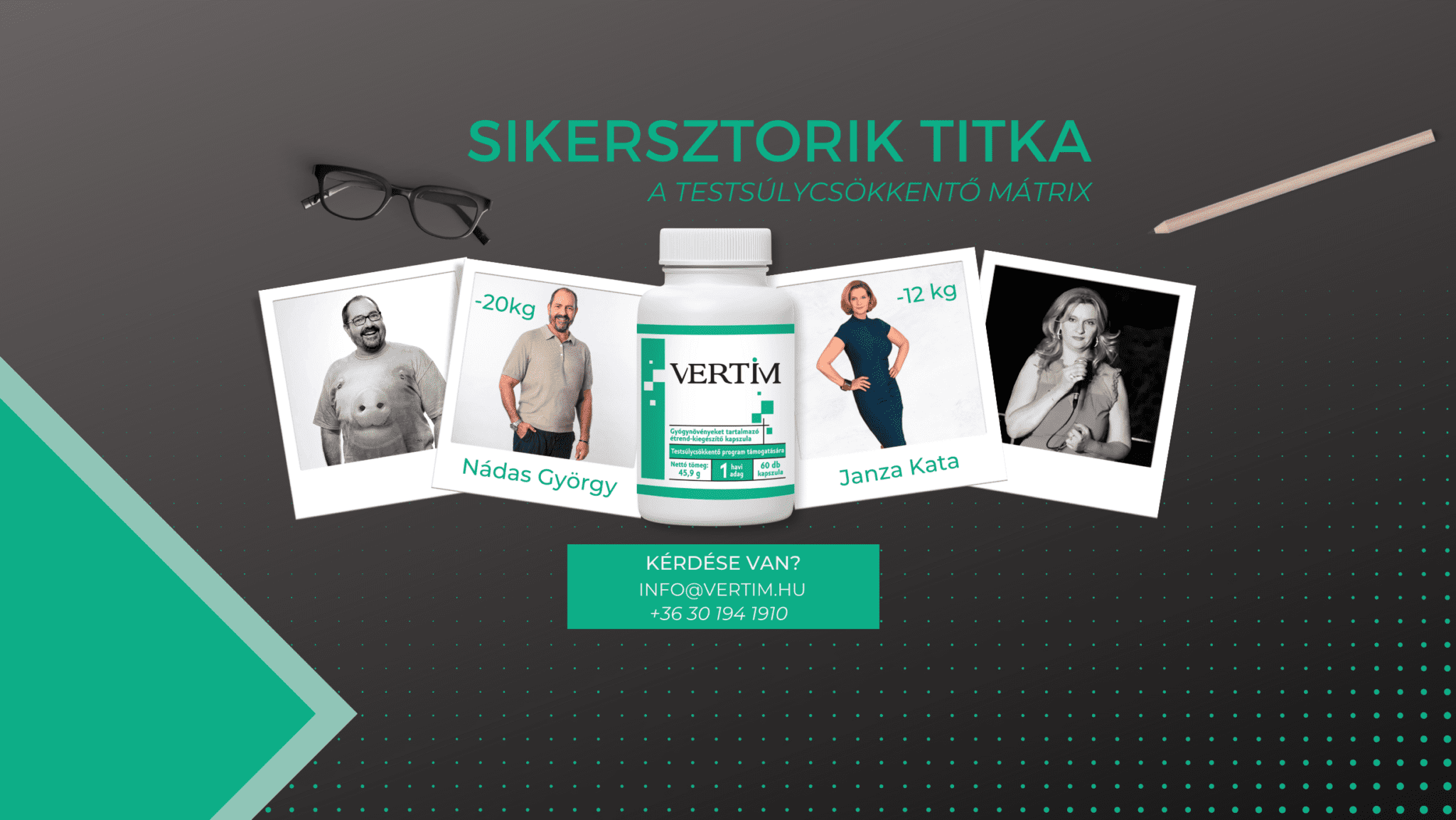 VERTIM - A testsúlycsökkentő mátrix - Fogyasztó kapszula